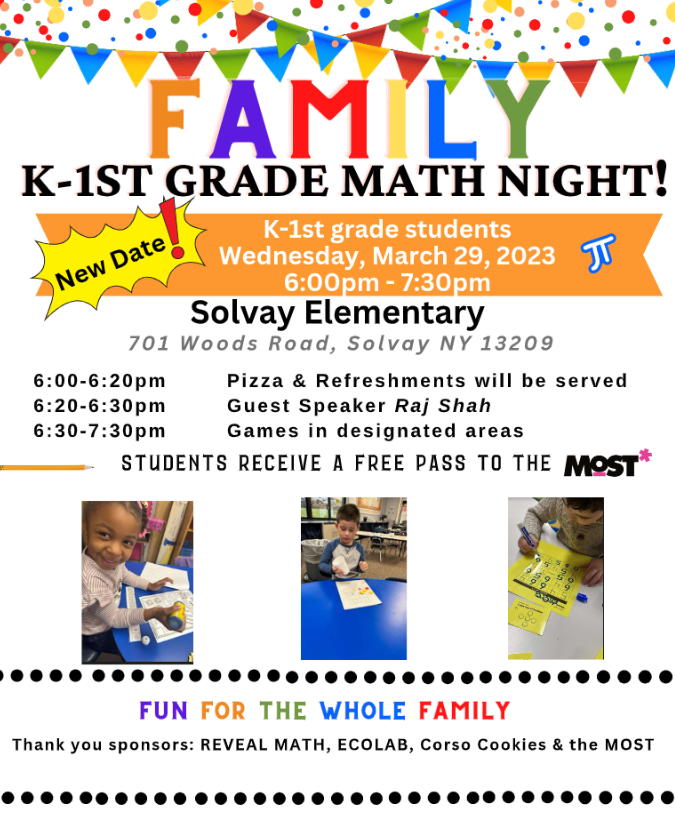 SES Math Nights - Save the Date! | Solvay Union Free School District
